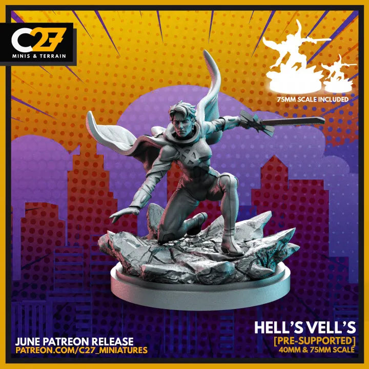 Hell’s Vell’s | Heroes | Sci-Fi Miniature | C27 Studio — TabletopXtra