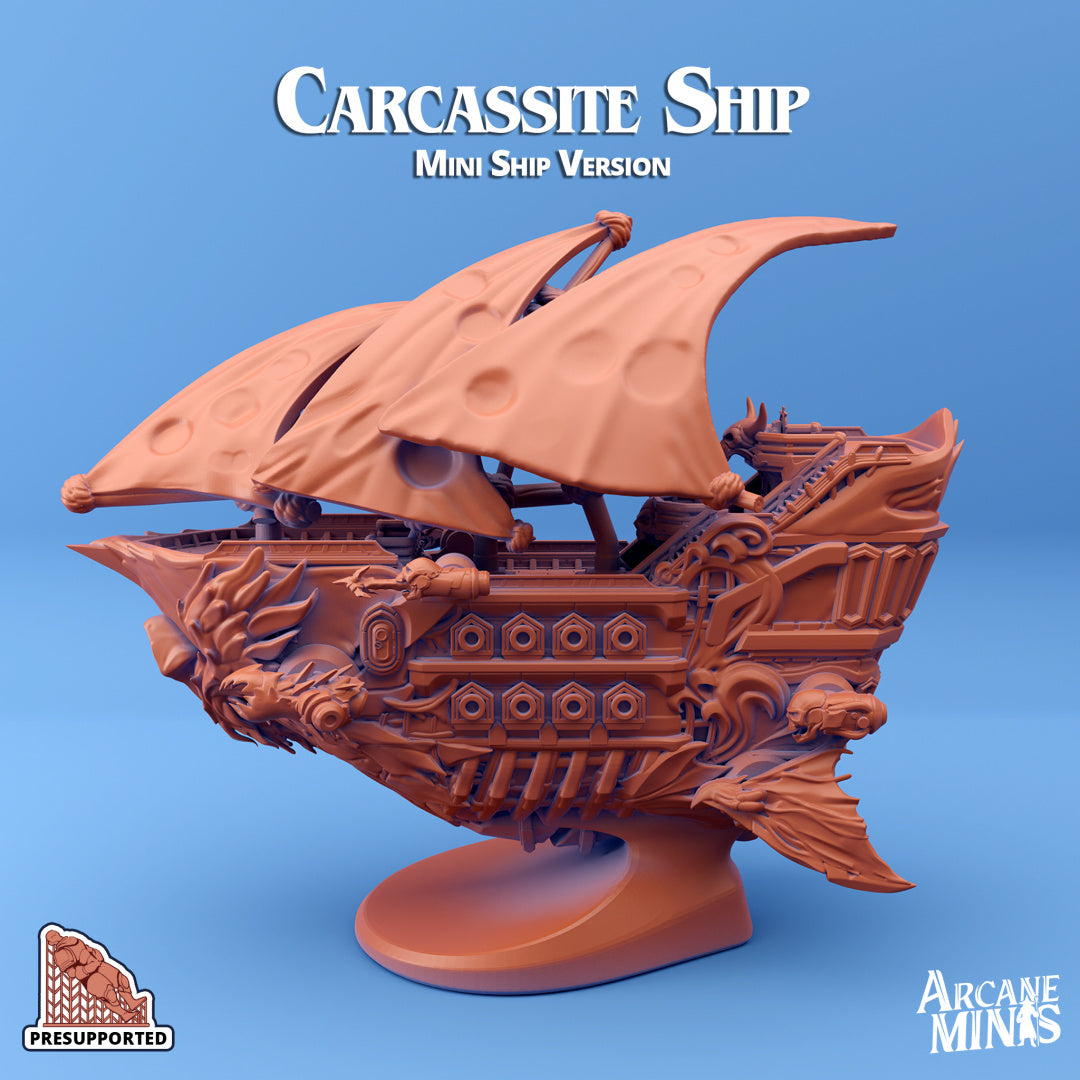 Carcassite Ship | Skies of Sordane | Fantasy Miniature | Arcane Minis ...