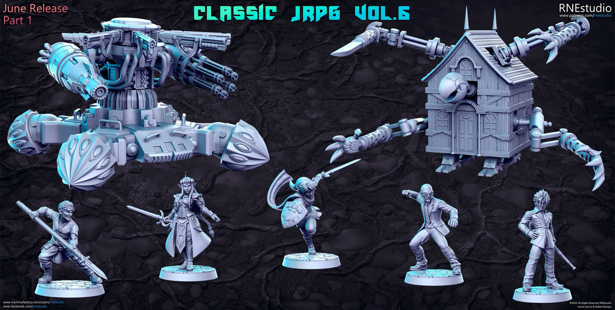 Classic JRPG Vol 6 Miniatures (Full Set) | Fantasy Miniature | RN Estu ...