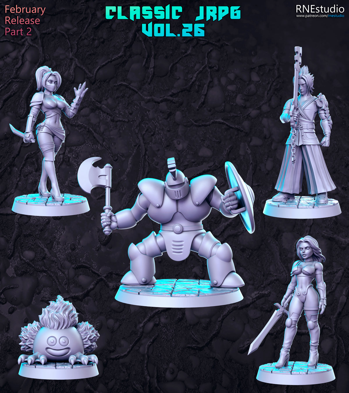 Classic JRPG Vol 26 Miniatures (Full Set) | Fantasy Miniature | RN Est ...