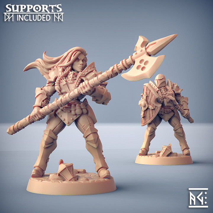Fighter D | Human Fighters Guild | Fantasy D&D Miniature | Artisan Gui ...