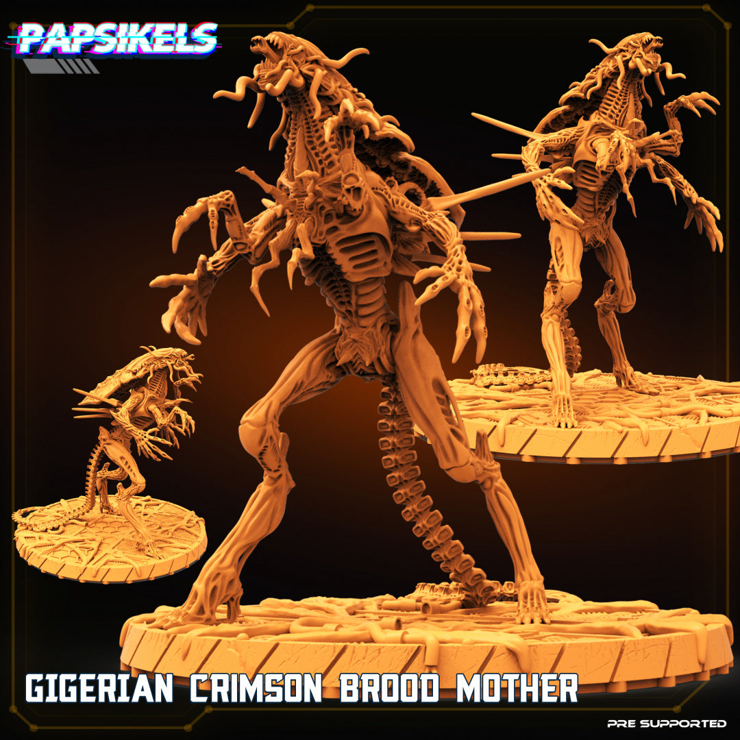 Gigerian Crimson Brood Mother | Aliens Vs Humans III | Sci-Fi Miniatur ...