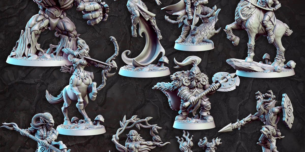Inside the Magic Forest Miniatures (Full Set) | Fantasy Miniature | RN ...
