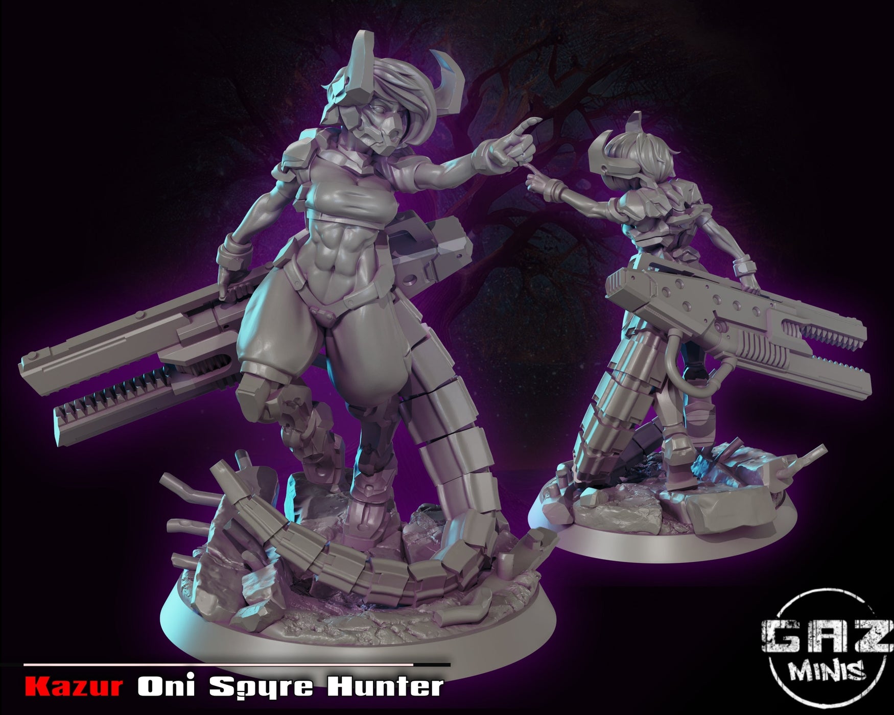 Kazur Oni Spyre Hunter | Oni Assault Miniatures | Fantasy Miniature ...