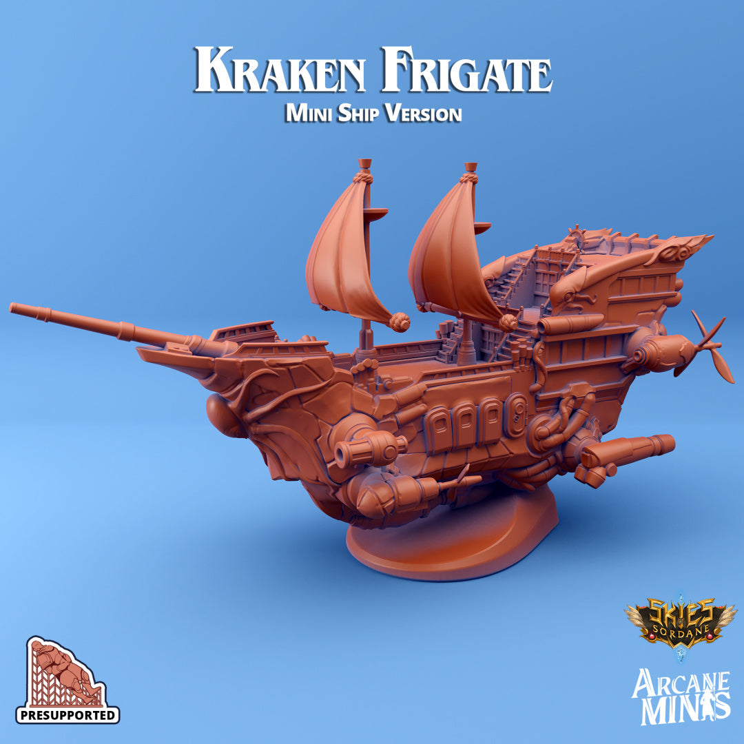 Kraken Frigate | Skies of Sordane | Fantasy Miniature | Arcane Minis ...