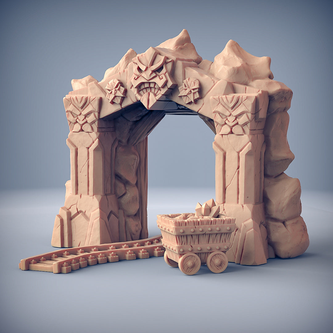 Mine Entrance | Dwarven Defenders | Fantasy D&D Miniature | Artisan Gu ...