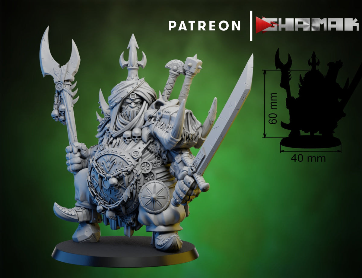 Persian Leader | Ogres | Fantasy Miniature | Ghamak — TabletopXtra