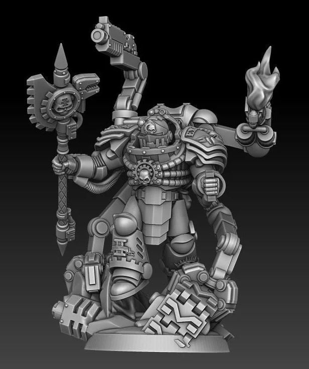 Silver Warden Mech Man | Silver Wardens | Sci-Fi Miniature | DMG Minis ...
