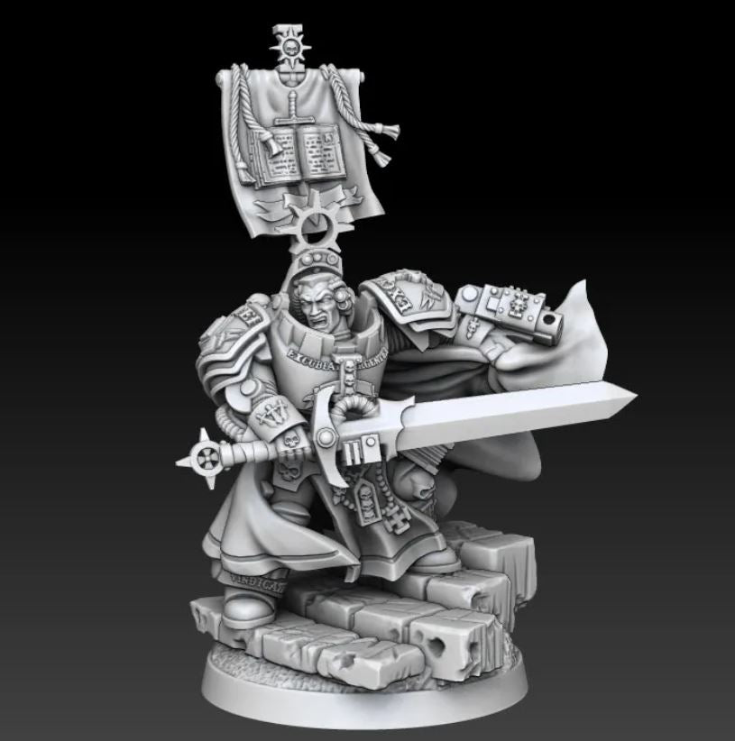Silver Warden Sternest Brother | Silver Wardens | Sci-Fi Miniature | D ...