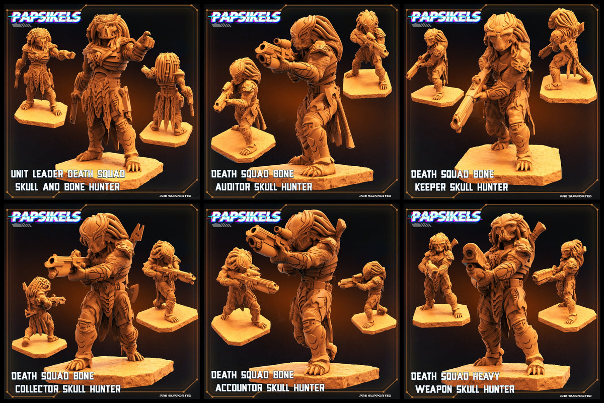 Skull Hunter Death Squad Miniatures | Skull Hunters V Space Rambutan ...