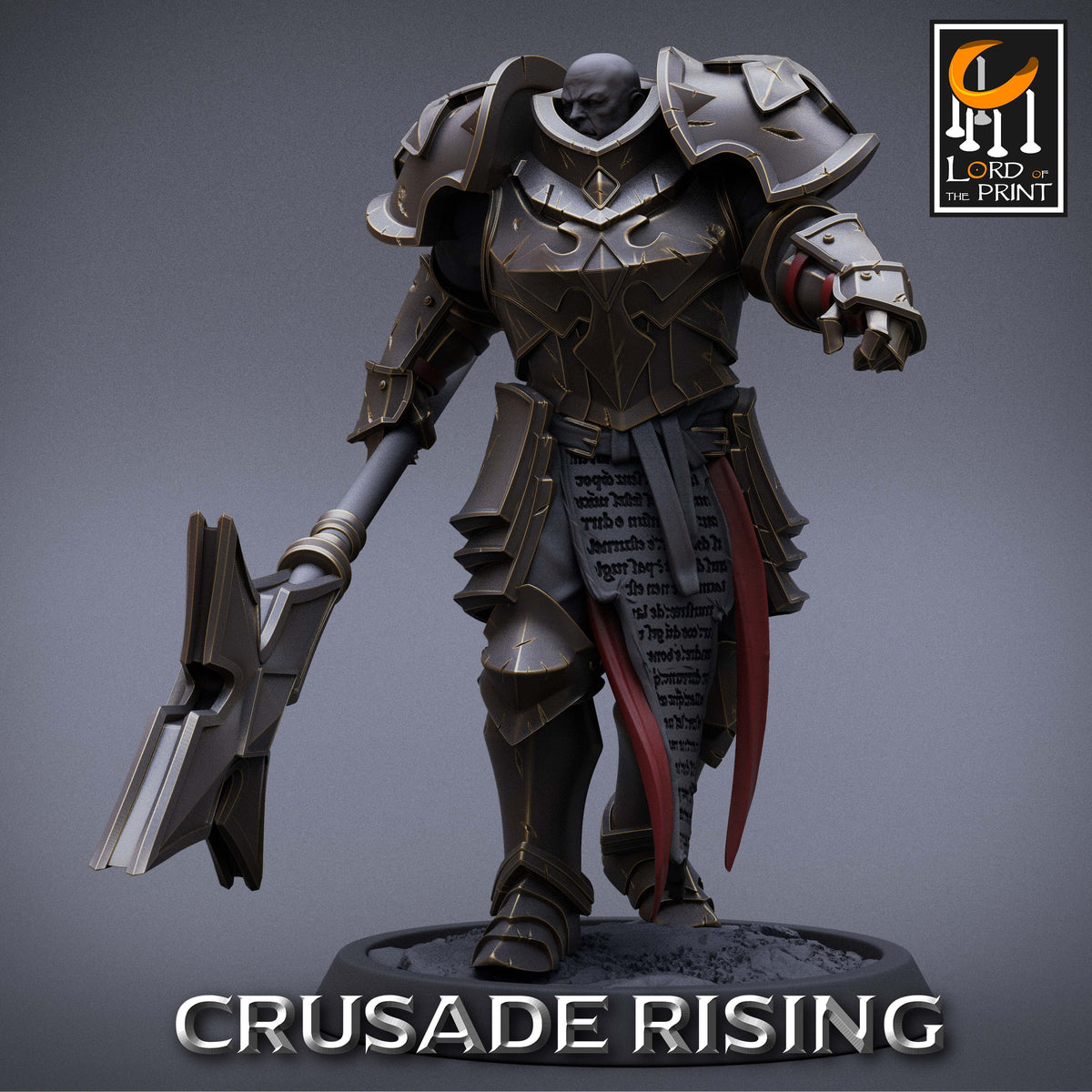 Templar w/Lance D | Crusade Rising | Fantasy Miniature | Rescale Minia ...
