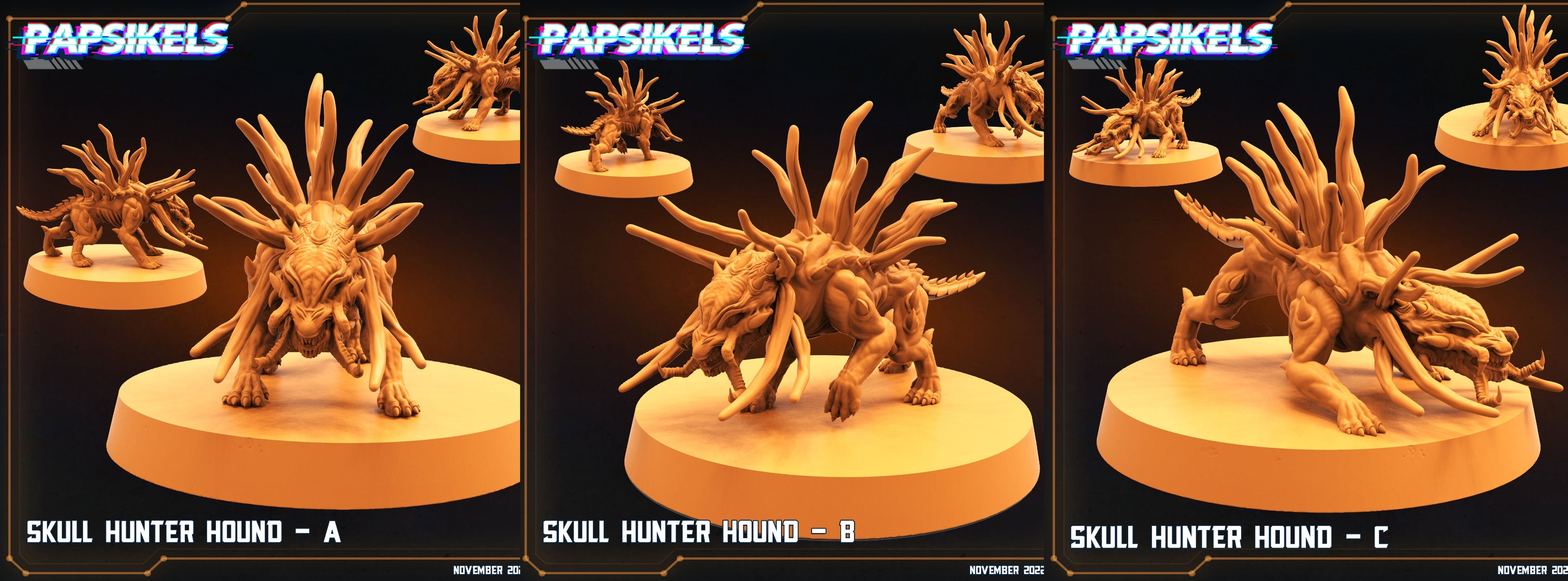 Skull Hunter Hound Miniatures | Aliens Vs Skull Hunters II | Sci-Fi Mi ...