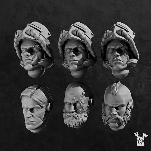 6x Dawn Guard Heads | DakkaDakka | Sci-Fi Grimdark Custom Bitz Wargami ...